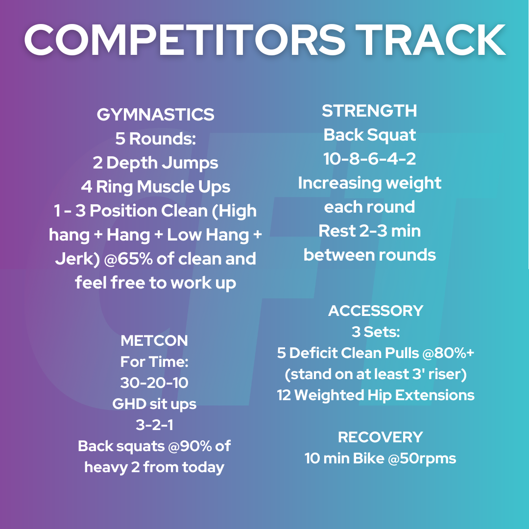 - Competitive Female Training